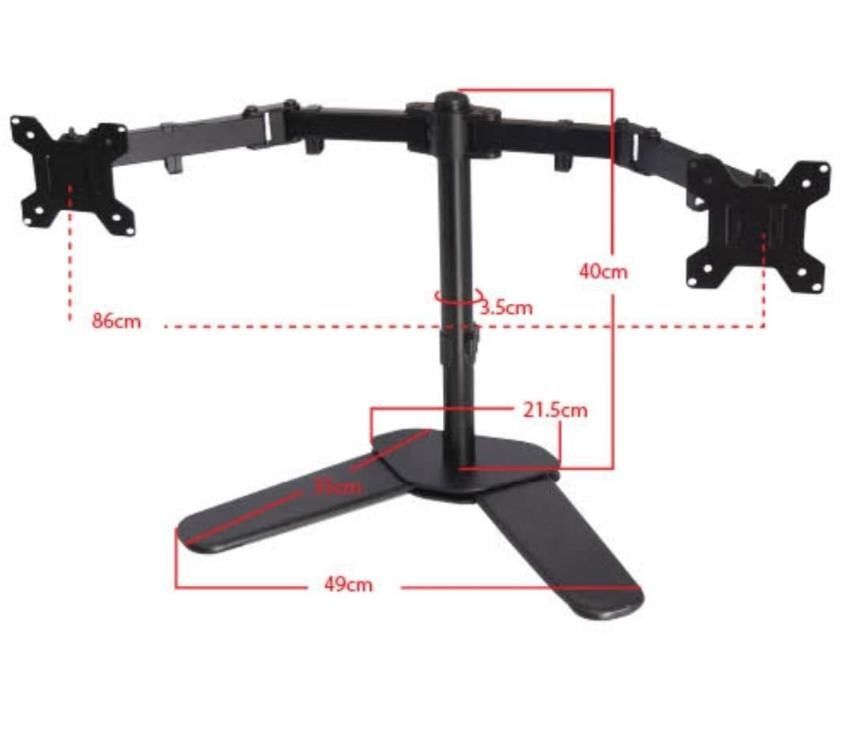 Loop Dual Monitor Bracket Mount W/ C-Clamp, Computers & Tech, Parts ...