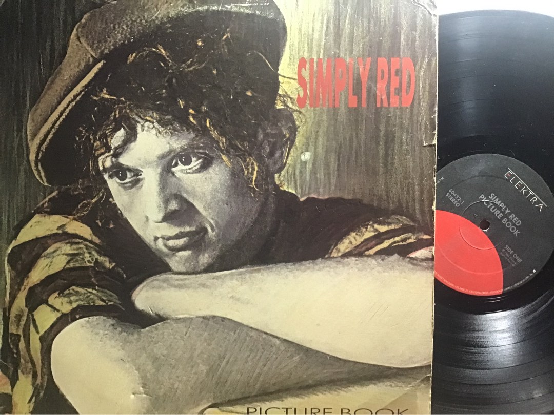 LP Simply Red - Picture Book OOP USA VINYL RECORD Anubis Piring Hitam ...