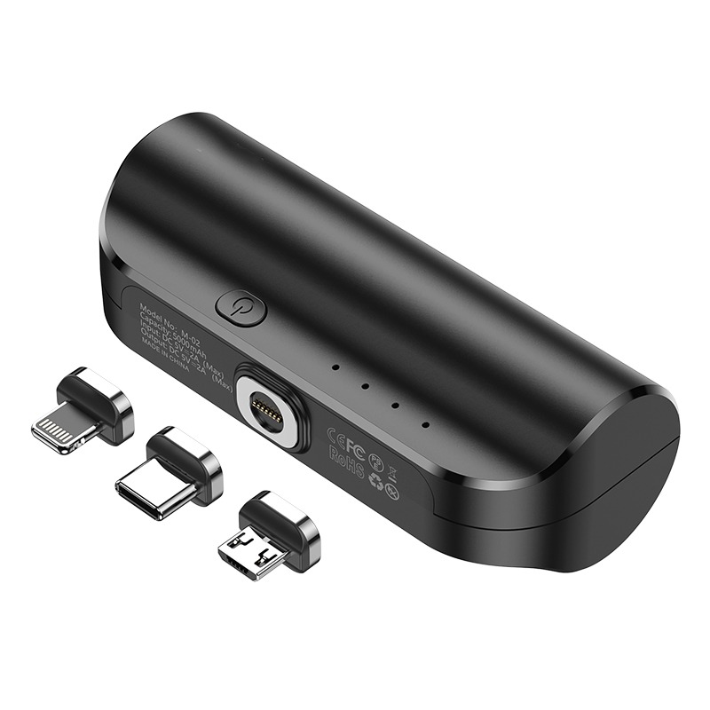 Magnetic Mini PowerBank 3000mah/ 5000mAh Travel Portable Charger 3in1 ...