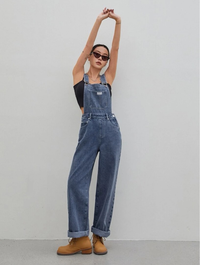 Maong Jumper, Women's Fashion, Dresses & Sets, Jumpsuits on Carousell