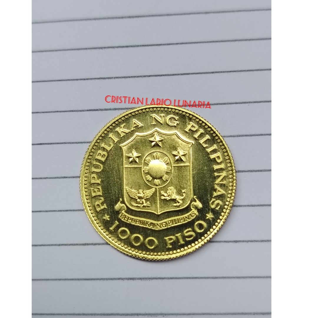 Marcos 1000 Piso 1975 Gold coin, Hobbies & Toys, Memorabilia ...
