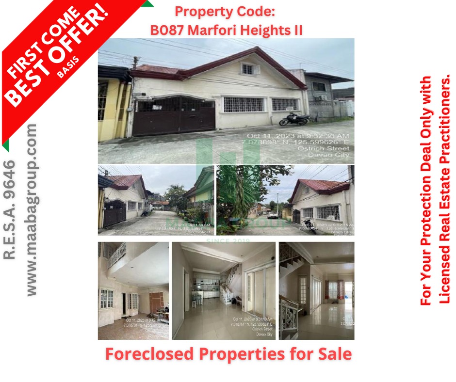 Marfori Heights II 4Bedrooms House for Sale in Davao del Sur, Property ...