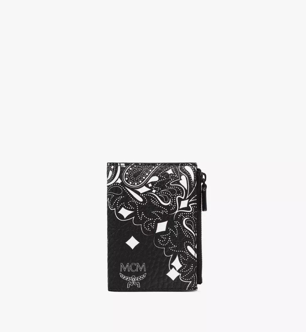 MCM Aren Bifold Snap Wallet in Bandana Visetos, Luxury, Bags & Wallets ...