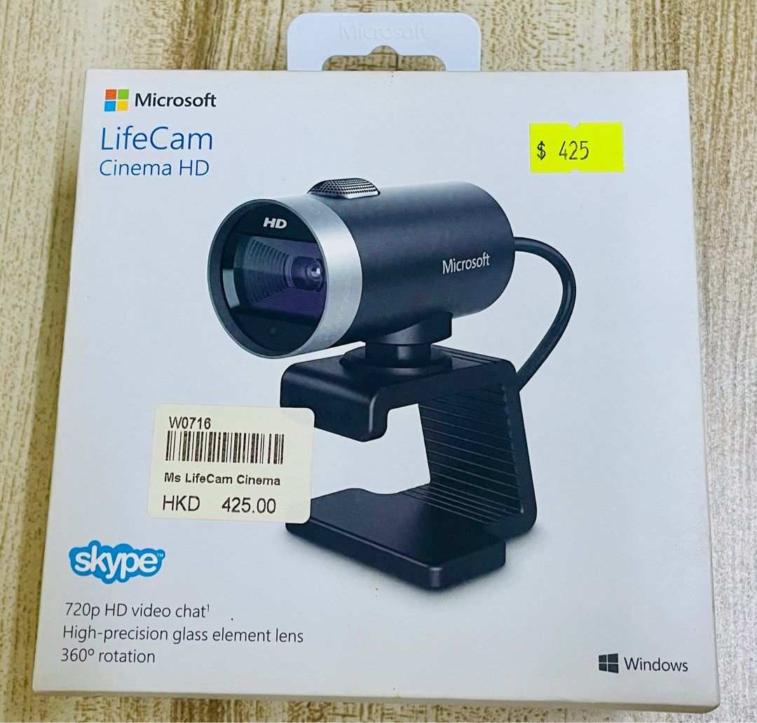 (半價) 全新Microsoft LifeCam Cinema HD Webcam, 電腦＆科技, 電腦周邊及配件, 網絡攝影機 ...