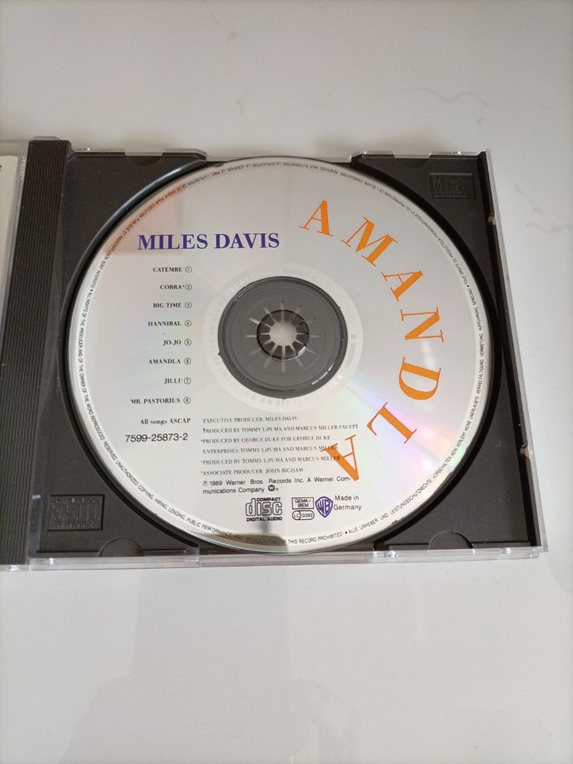 Miles Davis - Amanda (CD) bo2, Hobbies & Toys, Music & Media, CDs ...
