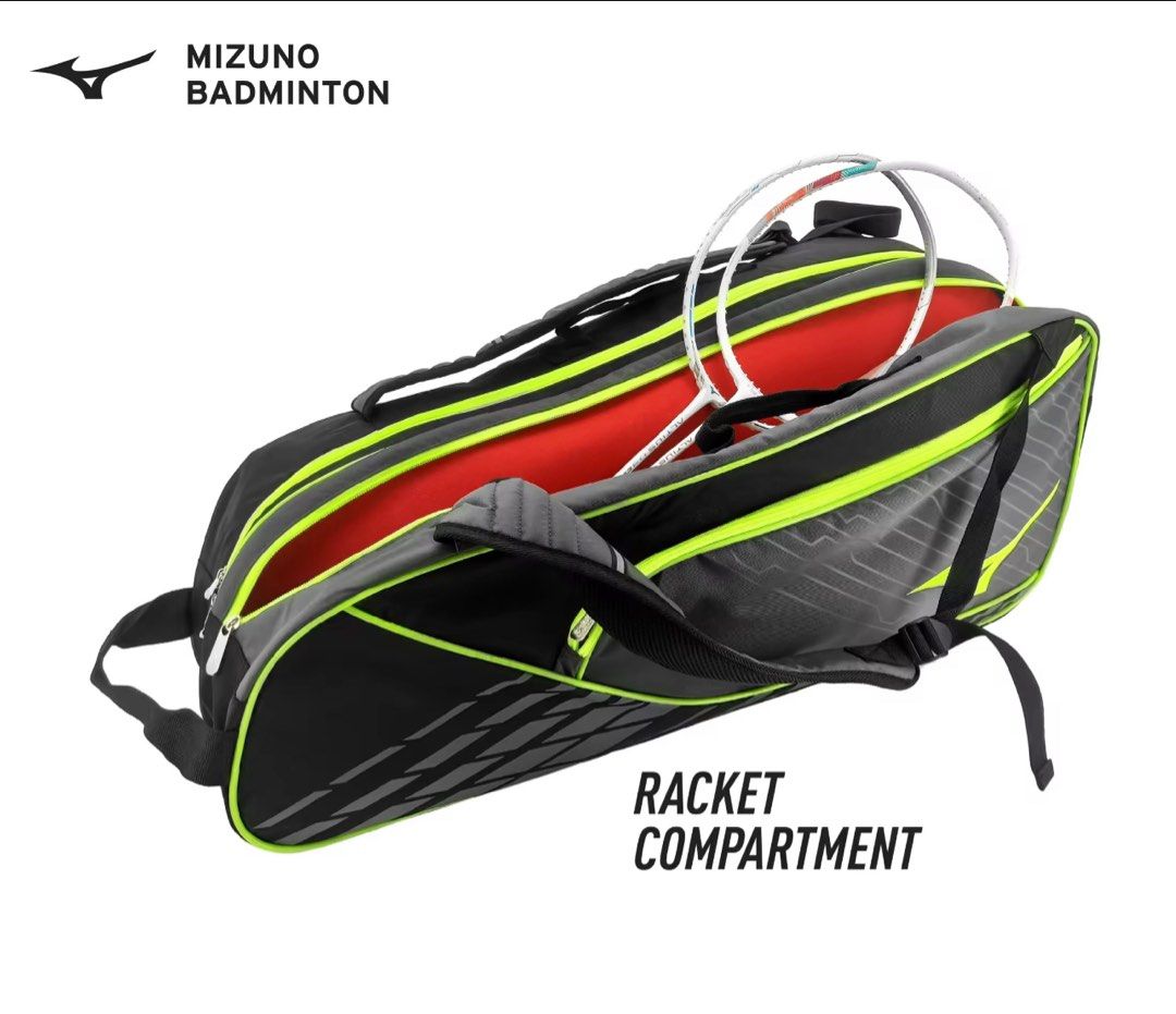 Mizuno Badminton Racket Bag - Club Series 2-Comp Bag, Sports Equipment ...