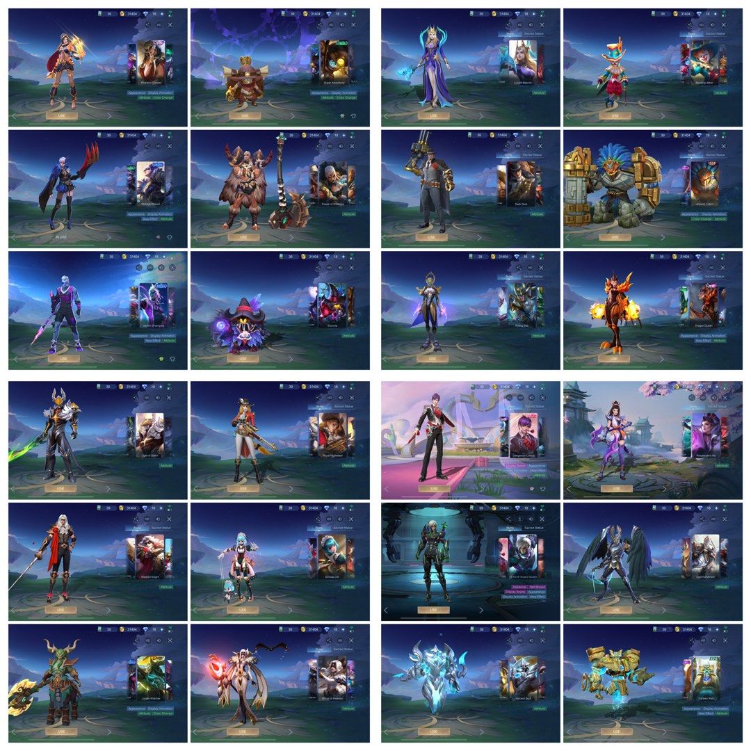 MLBB STACKED SKIN ACCOUNT FOR SALE || ALL HEROES UNLOCKED || BEST FOR ...