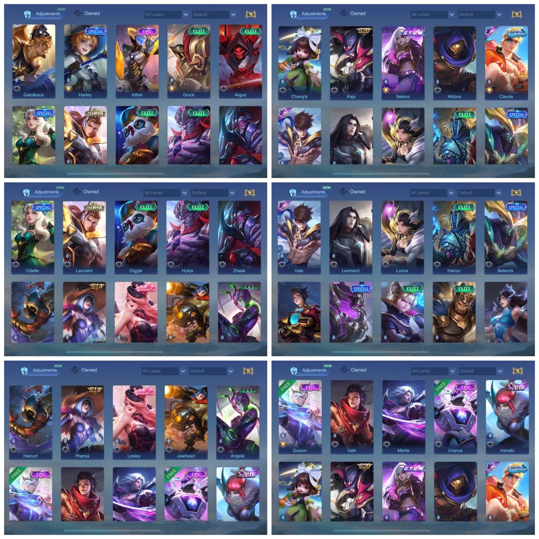 MLBB STACKED SKIN ACCOUNT FOR SALE || ALL HEROES UNLOCKED || BEST FOR ...