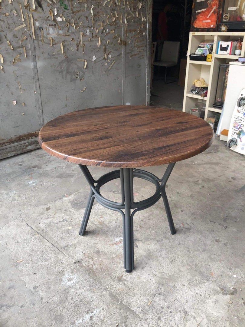 Modern wooden round coffee table, Furniture & Home Living, Furniture ...