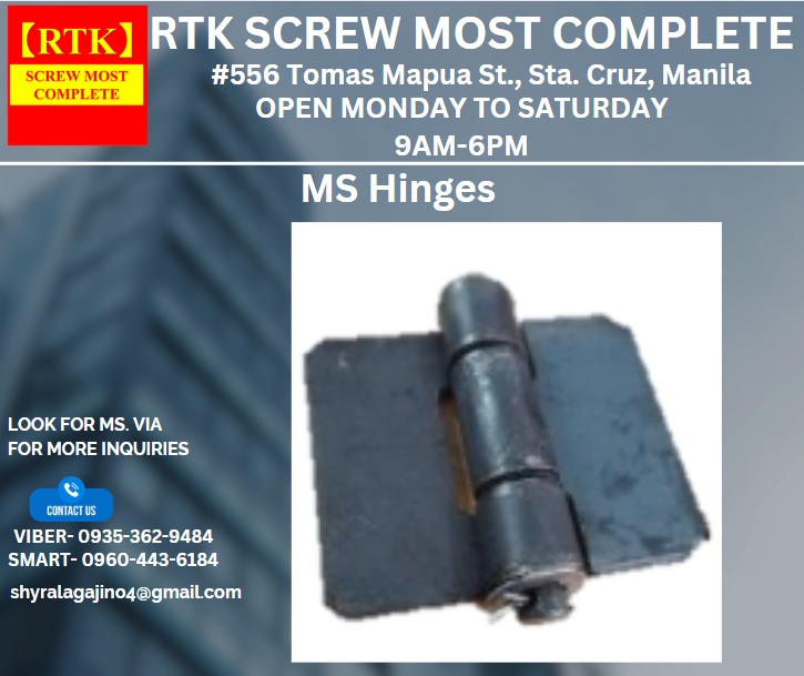 MS HINGES, Commercial & Industrial, Construction Tools & Equipment on ...