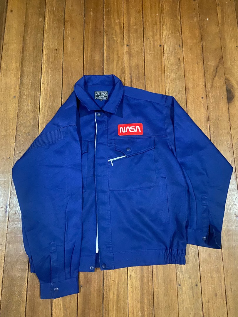NASA Blue Jacket, Men's Fashion, Coats, Jackets and Outerwear on Carousell