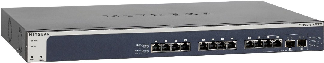 Netgear Prosafe XS712T 12-Port 10 Gigabit Ethernet (10GbE) Smart Switch ...