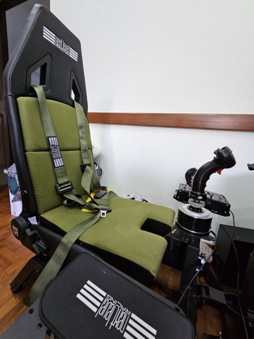 (LIKE NEW) Next Level Racing Boeing Military Simulator Seat, Video ...