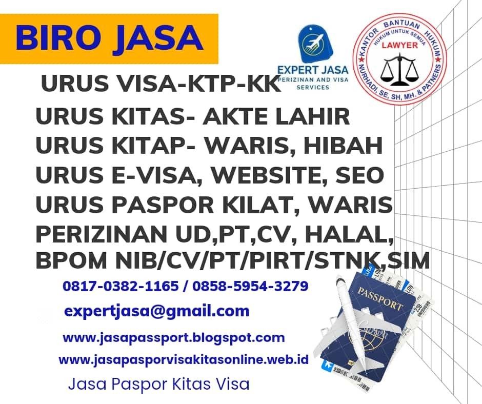 Nib pirt halal paspor visa kitas sim kilat 0821-4314-9379, Jasa ...