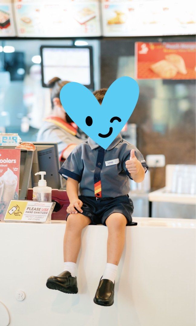 Official Jollibee Mini Manager Costume, Babies & Kids, Babies & Kids ...