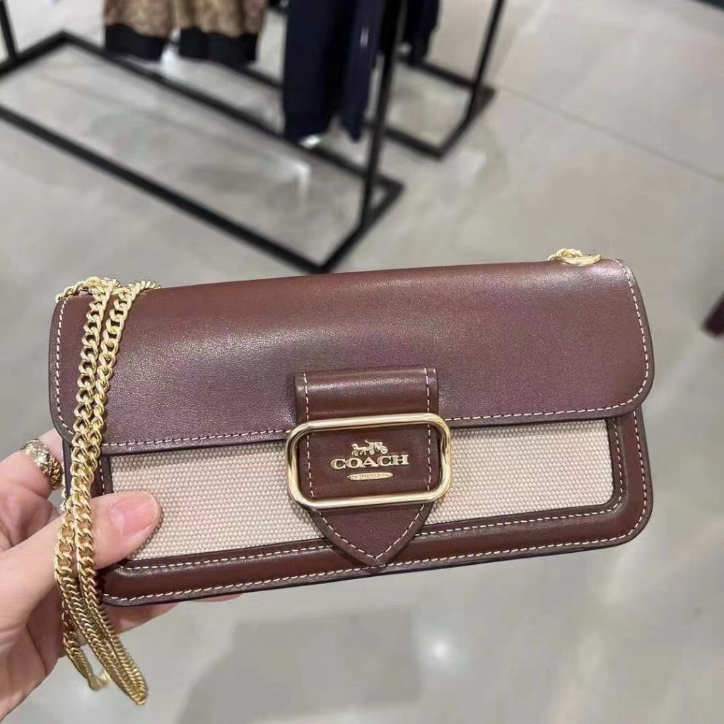 Original Coach Morgan Flap Chain Classic Brown Crossbody , Luxury, Bags ...