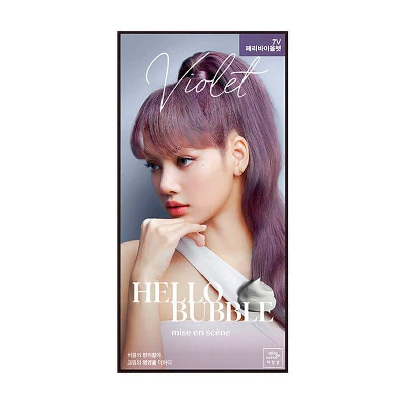 Peri Violet & Bleach Primer Mise En Scene Bubble Hair Dye, Beauty ...