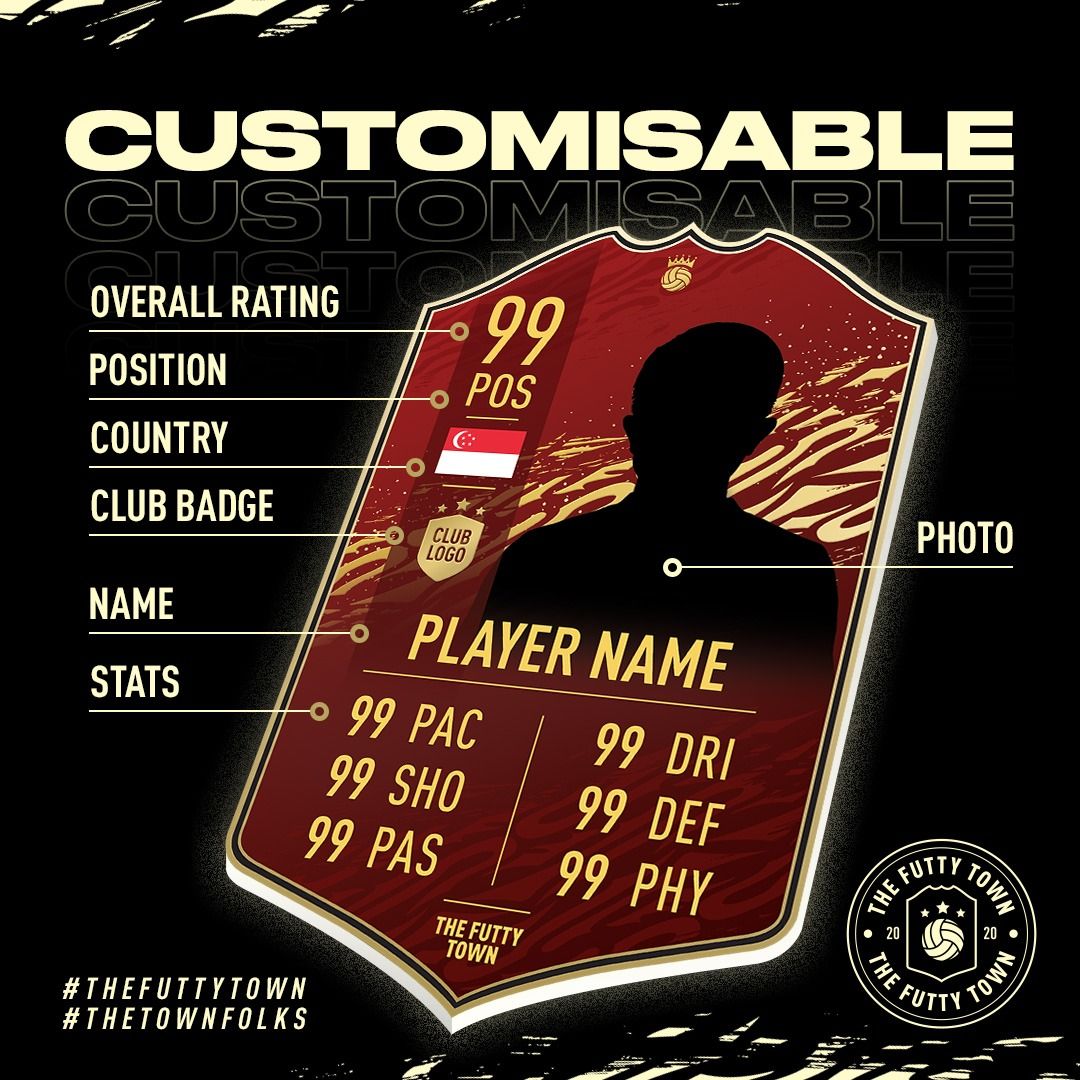 Personalised FC24 Ultimate Team Cards (Custom PS4 PS5 football gifts ...