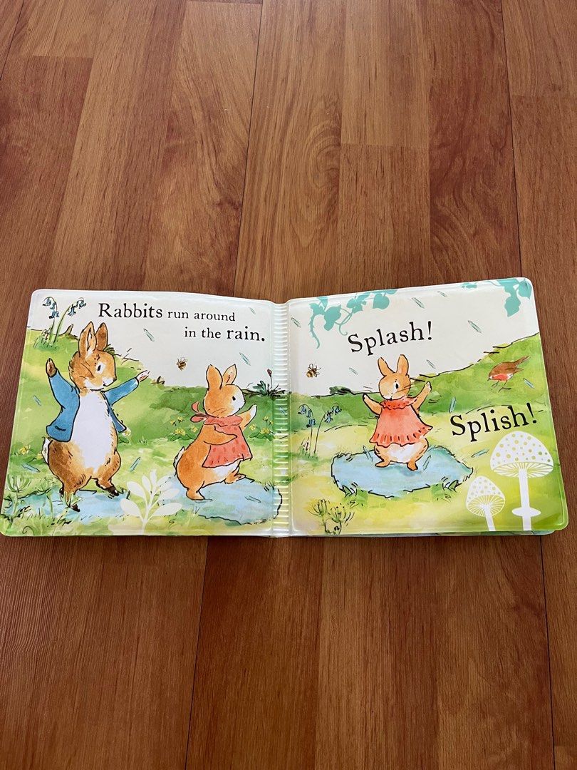 Peter Rabbit Water Story Book for pool and bathtime, Hobbies & Toys ...