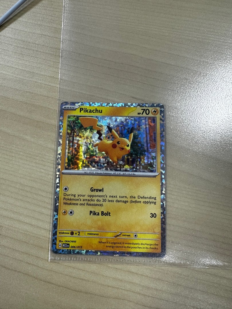 Pikachu Card, Hobbies & Toys, Toys & Games on Carousell