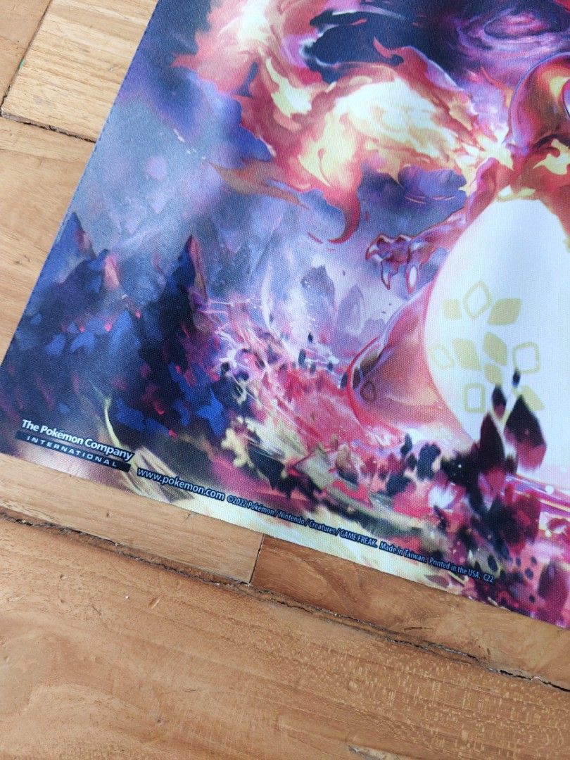 Pokemon Premium Collection Charizard Playmat, Hobbies & Toys ...