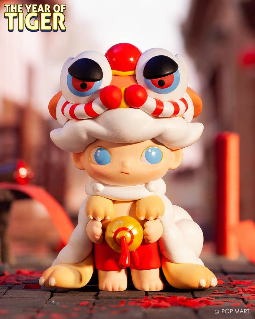 POPMART The Year of Tiger Series Blind Box Design Dimoo Lucky Strike ...