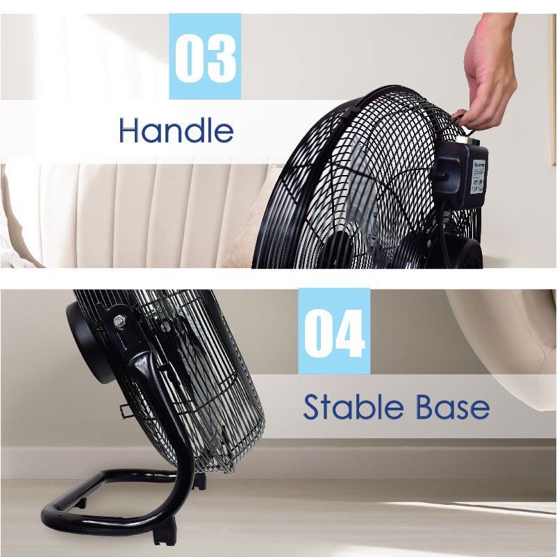 PowerPac iFan Air Circulator Fan 12" "Power Fan" & High Velocity Fan ...