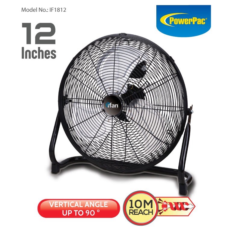 PowerPac iFan Air Circulator Fan 12" "Power Fan" & High Velocity Fan ...