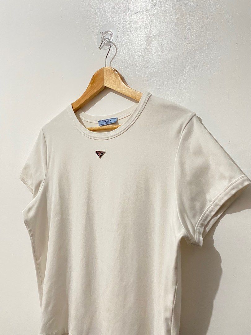 PRADA MID LOGO TOP, Luxury, Apparel on Carousell