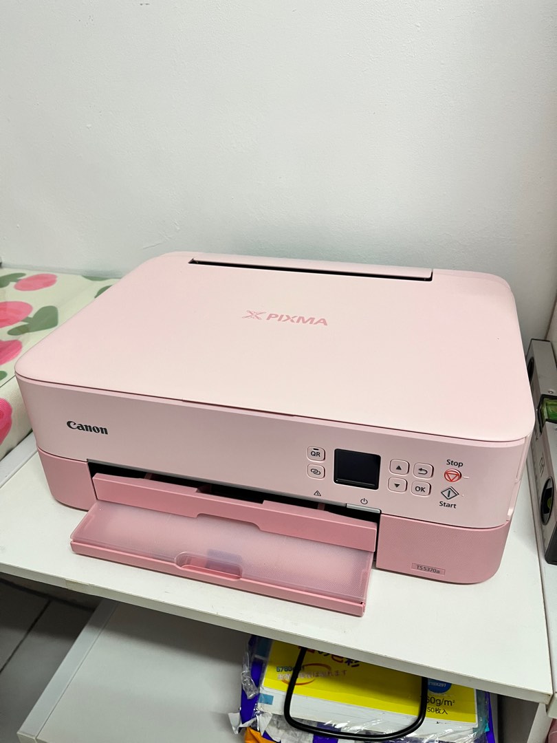Printer Pink Canon TS5370a Wireless, Computers & Tech, Printers ...