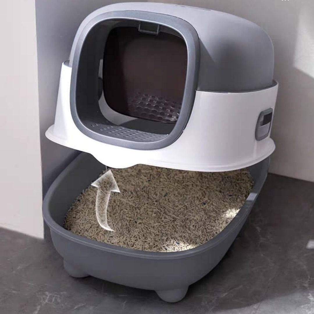 Rectangular UV Cat Litter Box Cat Litter Box UV Sterilizing Cat Litter ...