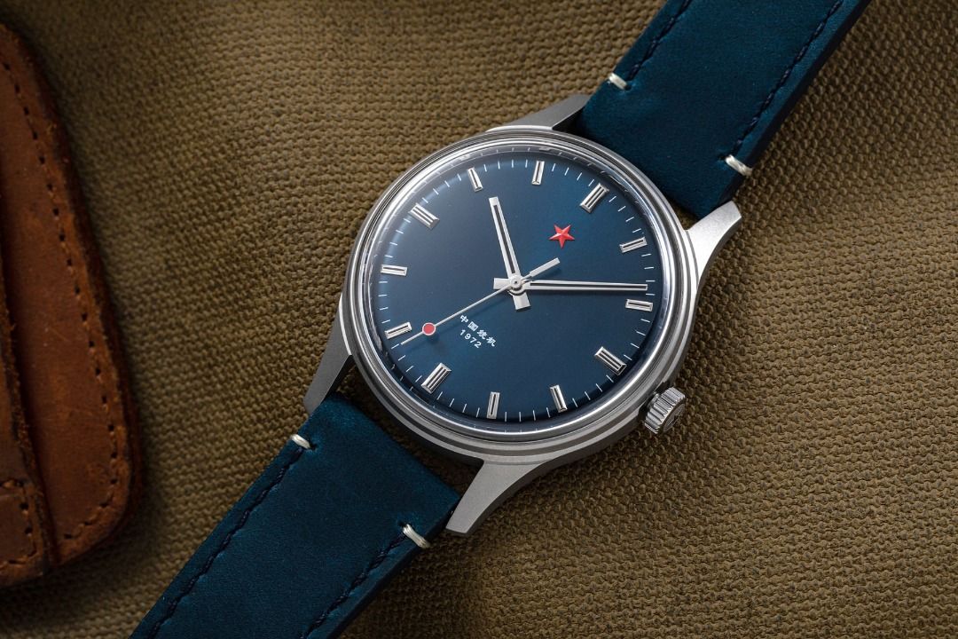 Red Star Tong Ji Blue Dial Mechanical Hand Winding Watch 8598G-A ...
