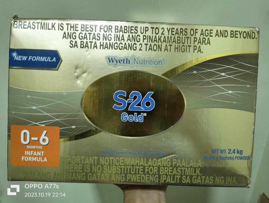 S26 Gold One 0-6months 2.4kg(July 2025 expiry), Babies & Kids, Nursing ...