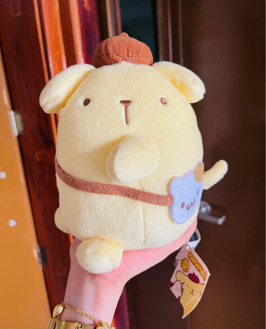 Sanrio Pompompurin plush mascot, Hobbies & Toys, Toys & Games on Carousell