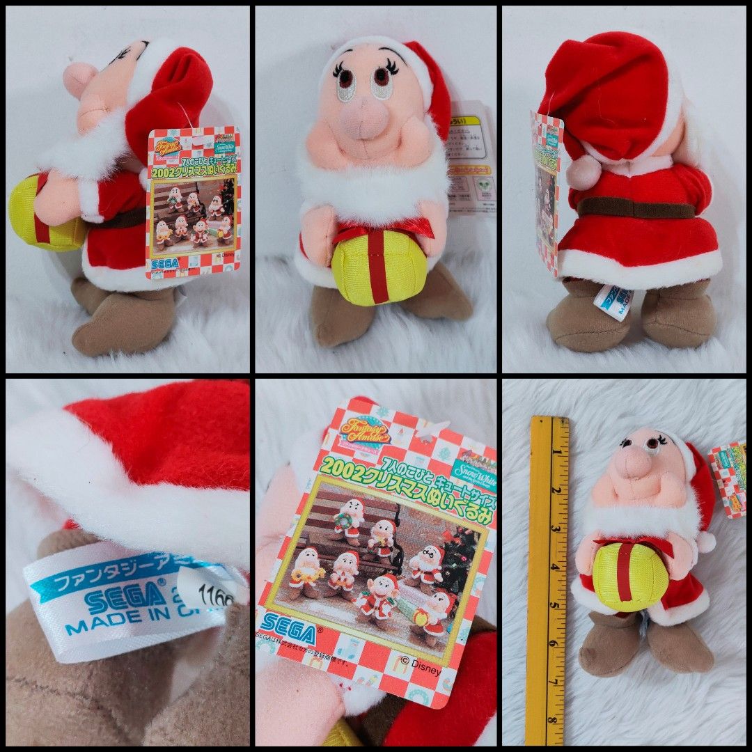 Seven Dwarfs Happy in Santa Suit Plush, Hobbies & Toys, Toys & Games on ...