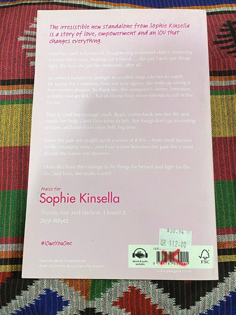 Sophie Kinsella - I Owe You One, Hobbies & Toys, Books & Magazines ...