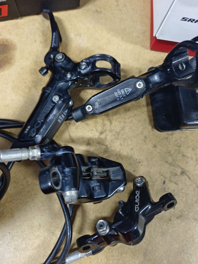 Sram RSC 4 pot hydraulic disc brake, Sports Equipment, Bicycles & Parts ...