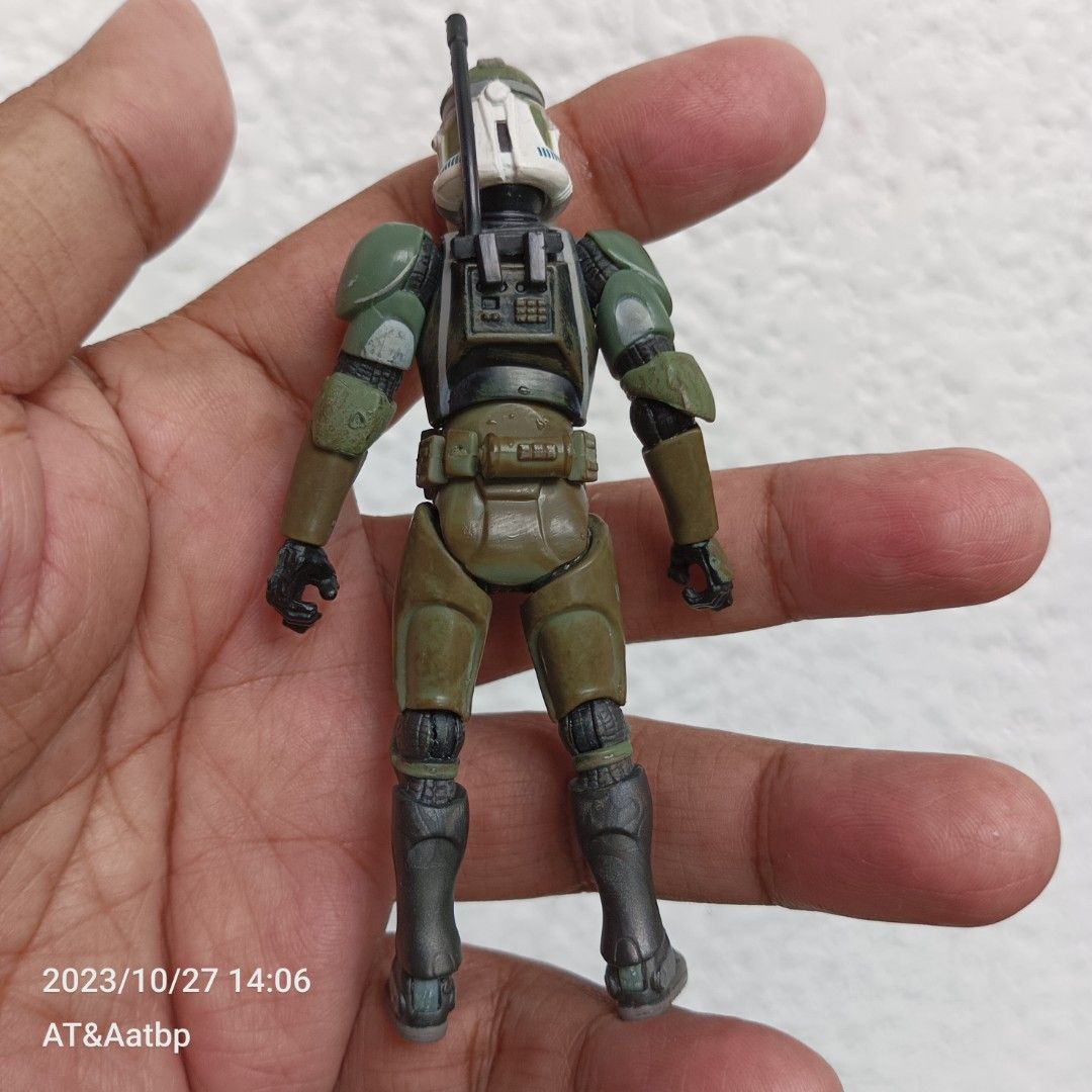 Star Wars 3.75" ROTS Revenge of the Sith #59 Clone Commander Gree ...