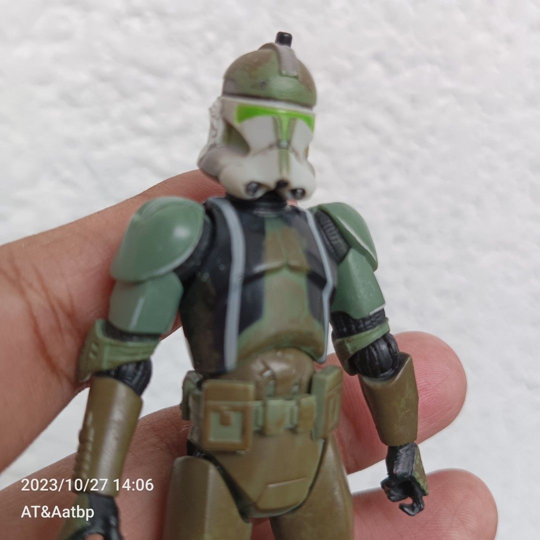 Star Wars 3.75" ROTS Revenge of the Sith #59 Clone Commander Gree ...