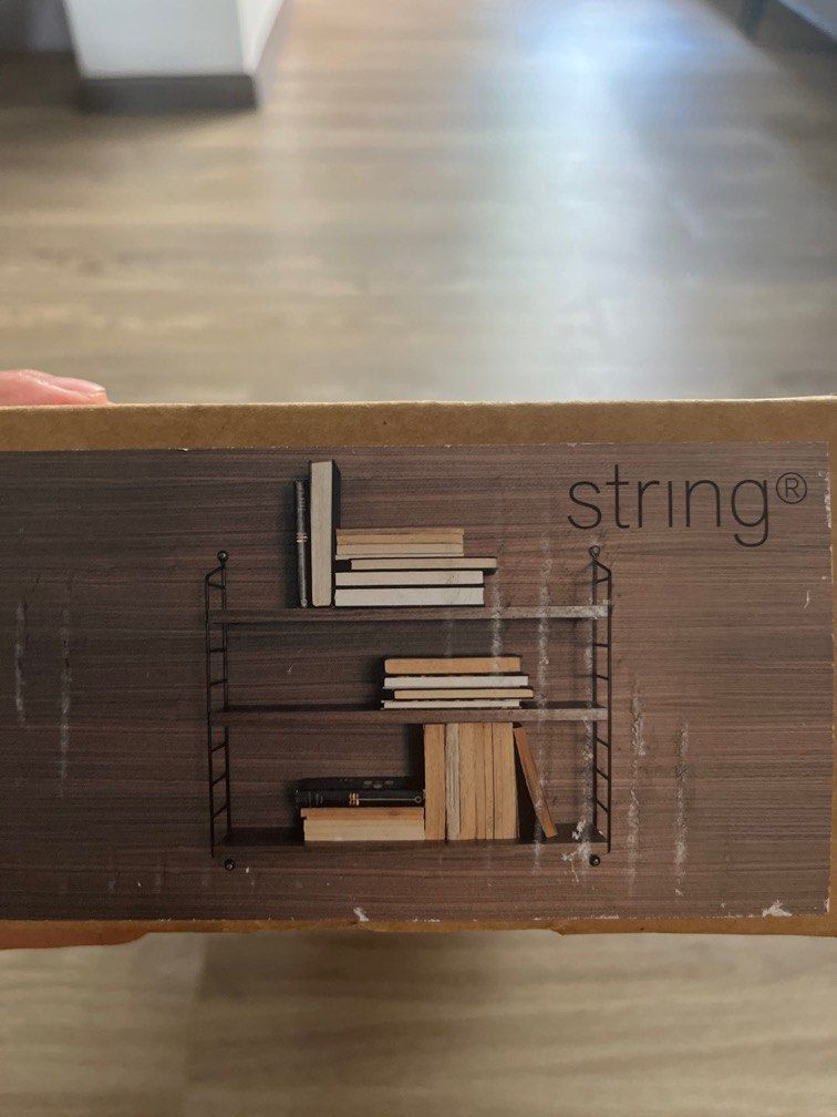 String furniture - string pocket shelf (walnut), Furniture & Home ...