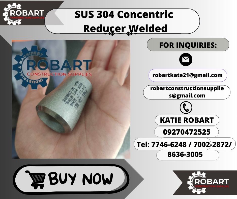 SUS 304 CONCENTRIC REDUCER, Commercial & Industrial, Construction Tools ...