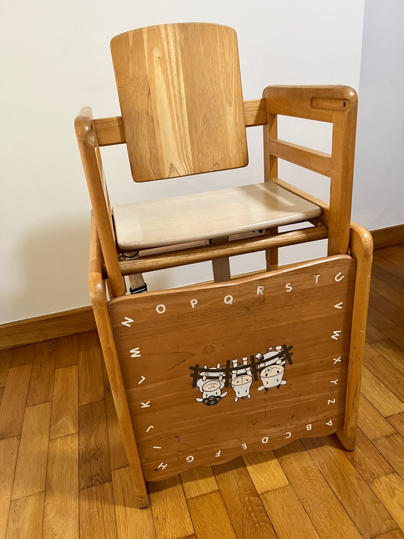 Table and chair, convertible to high chair, Babies & Kids, Baby Nursery ...