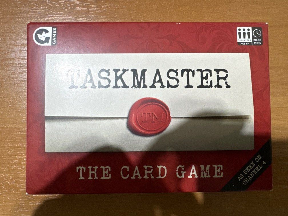 Taskmaster Card Game, Hobbies & Toys, Toys & Games on Carousell