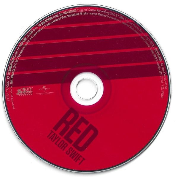 Taylor Swift : Red (2012) (Deluxe 22 Tracks 2CD Edition) + 6 Bonus ...