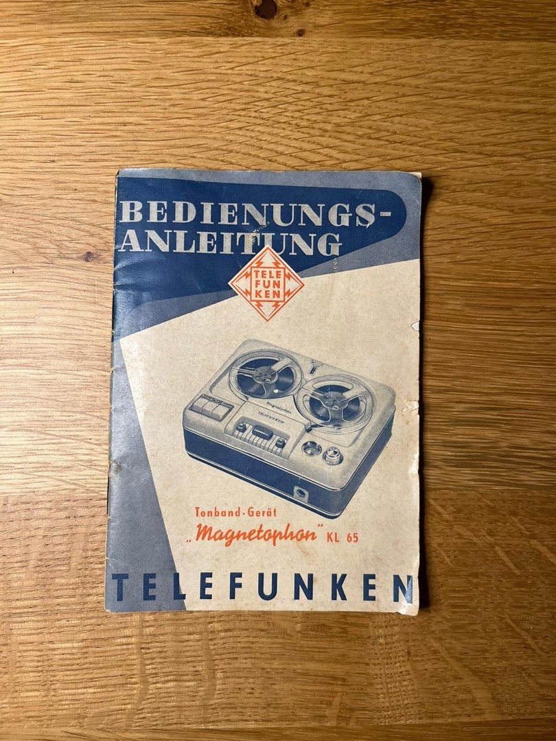Telefunken Magnetophon KL65 Tape Recorder / Player, Audio, Portable ...