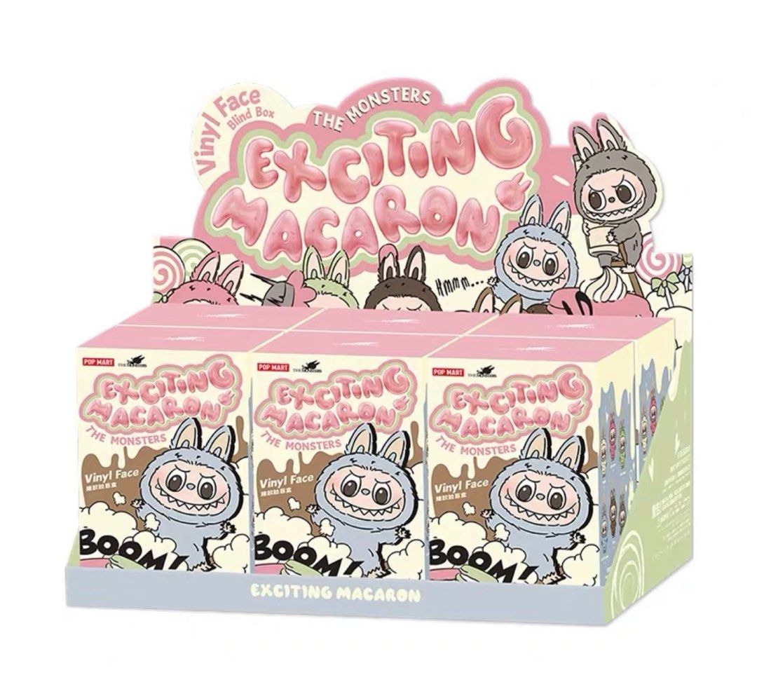 THE MONSTERS EXCITING MACARON VINYL FACE POPMART / FULL SET / SINGLE ...