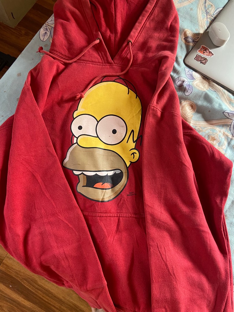 The Simpsons Red Hoodie, Women's Fashion, Coats, Jackets and Outerwear ...