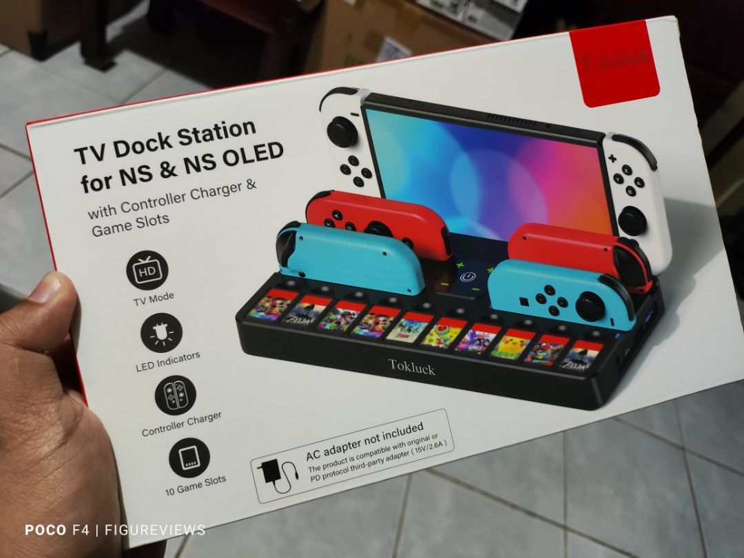 Tokluck TV Dock Station for NS & NS OLED, Video Gaming, Video Game Consoles, Nintendo on Carousell