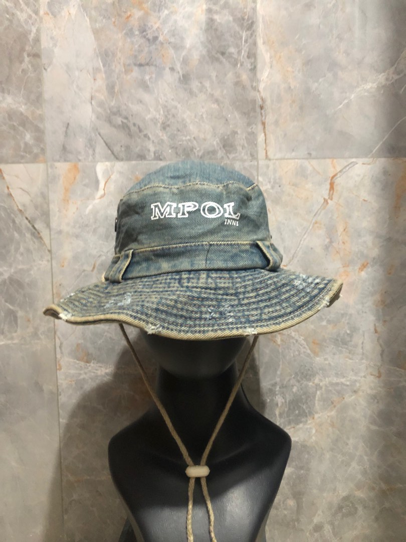 Topi rimba gunung jeans tebal mpol inni, Fesyen Pria, Aksesoris, Topi ...