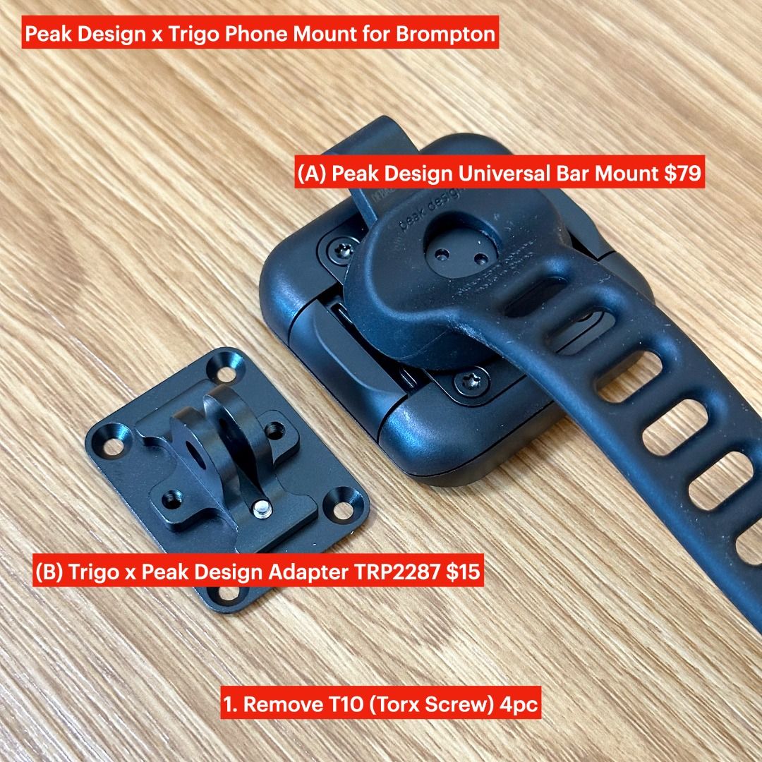 Trigo x Peak Design Adapter TRP2287, Sports Equipment, Bicycles & Parts ...
